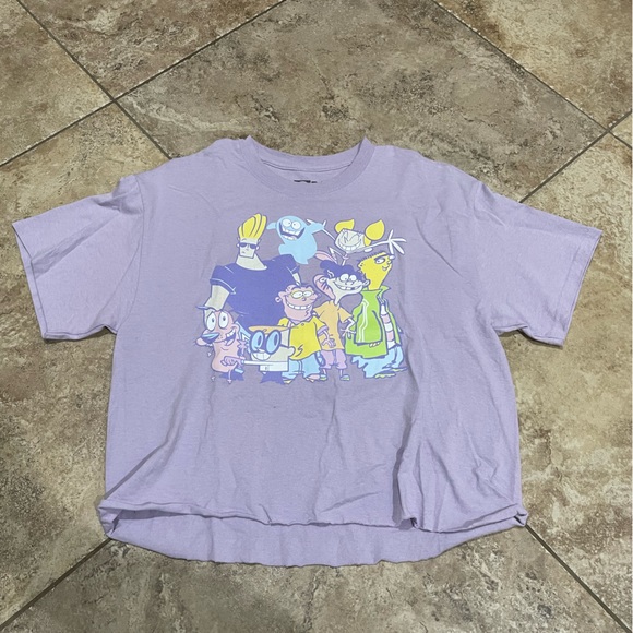 Cartoon Network | Tops | Cartoon Network Cross Over Tee Shirt Crop Top ...